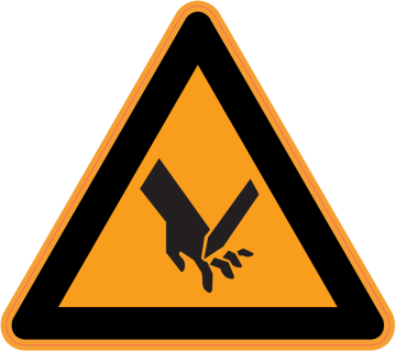 Panneau Danger Risque de coupures | Autocollants-Stickers