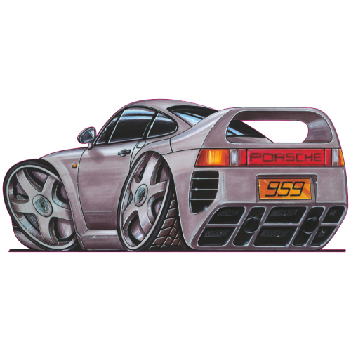 Autocollant 049-Porsche-959 | Autocollants-Stickers