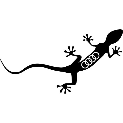 Sticker Audi Gecko Logo - ref.10922 | Autocollants-Stickers