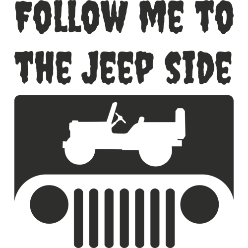 Sticker Jeep Follow Me - ref.11943 | Autocollants-Stickers