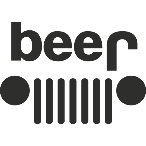 Sticker Jeep 4x4 Beer - ref.11945 | Autocollants-Stickers