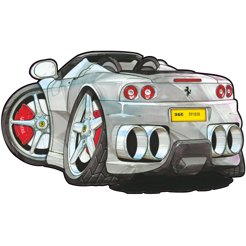 Autocollant 1434-Ferrari-360-spyder | Autocollants-Stickers