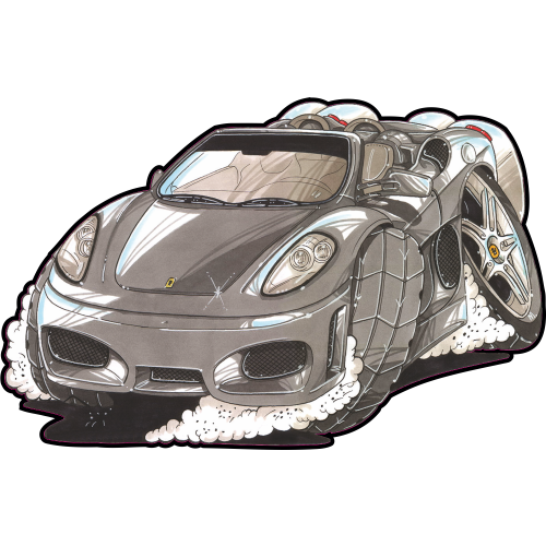 Autocollant 2058-ferrari 360 Miami Vice | Autocollants-Stickers