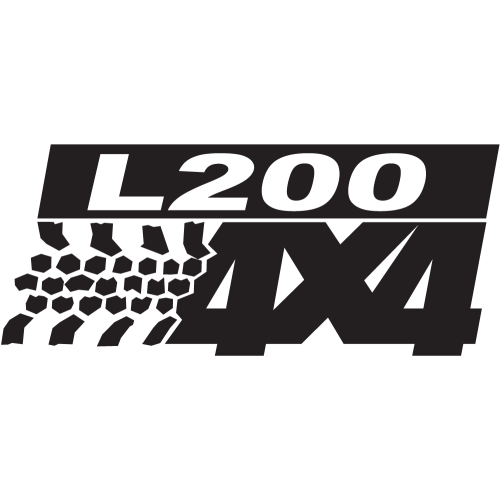 Logo 4x4 L200 - ref.7386 | Autocollants-Stickers