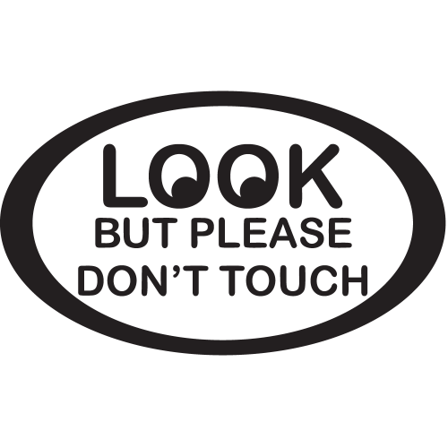Jdm Look But Don't Touch - ref.7986 | Autocollants-Stickers