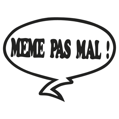 meme pas mal - ref.80 | Autocollants-Stickers