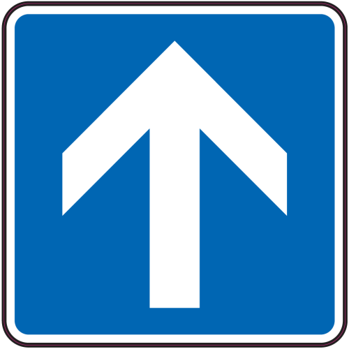 Panneau Indication Circulation sens unique | Autocollants-Stickers