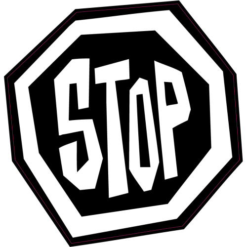 Panneau Bomb Stop | Autocollants-Stickers