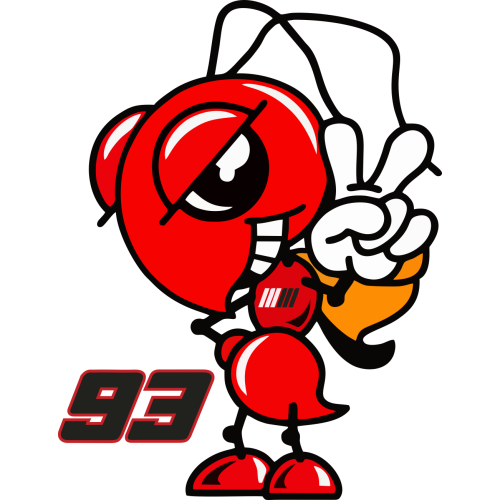 Autocollants Marc Marquez Logo - ref.d9154 | Autocollants-Stickers