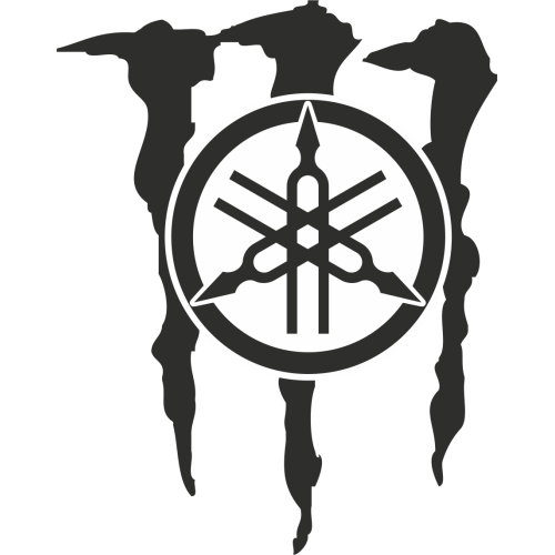 Autocollant Yamaha Monster - ref.d9264 | Autocollants-Stickers