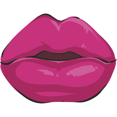 Autocollant Bouche Pop Fashion 7 - ref.d9414 | Autocollants-Stickers