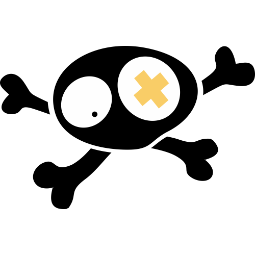 Autocollant Bd 22 Tête De Mort - ref.d9816 | Autocollants-Stickers