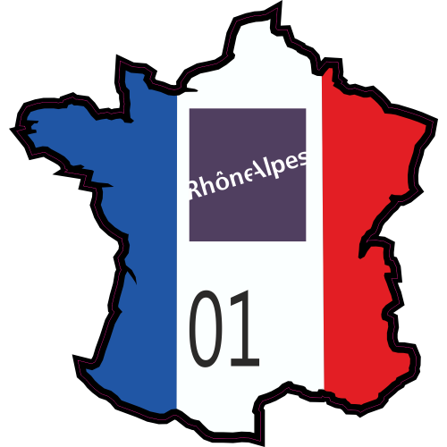 Stickers Ain (Rhone Alpes) - ref.region-01 | Autocollants-Stickers