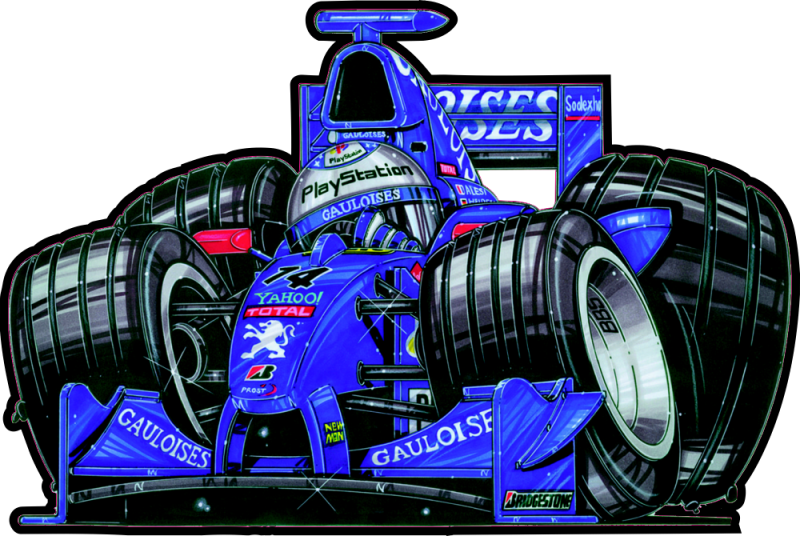 Autocollant F1_Peugeot_Prost | Autocollants-Stickers