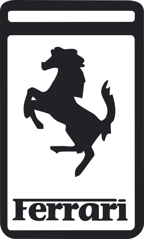 Sticker Ferrari Logo - ref.11005 | Autocollants-Stickers