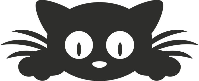 Sticker Chat 4 - ref.11320 | Autocollants-Stickers