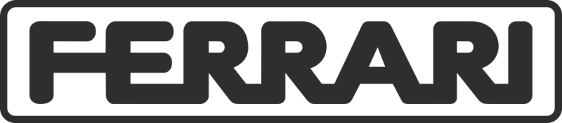 Sticker Ferrari Rectangle - ref.11487 | Autocollants-Stickers