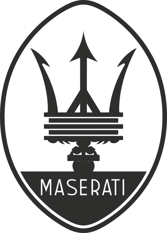 Sticker Maserati Logo - ref.11577 | Autocollants-Stickers