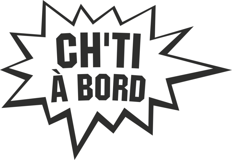 Sticker Humour Ch'ti - ref.12233 | Autocollants-Stickers