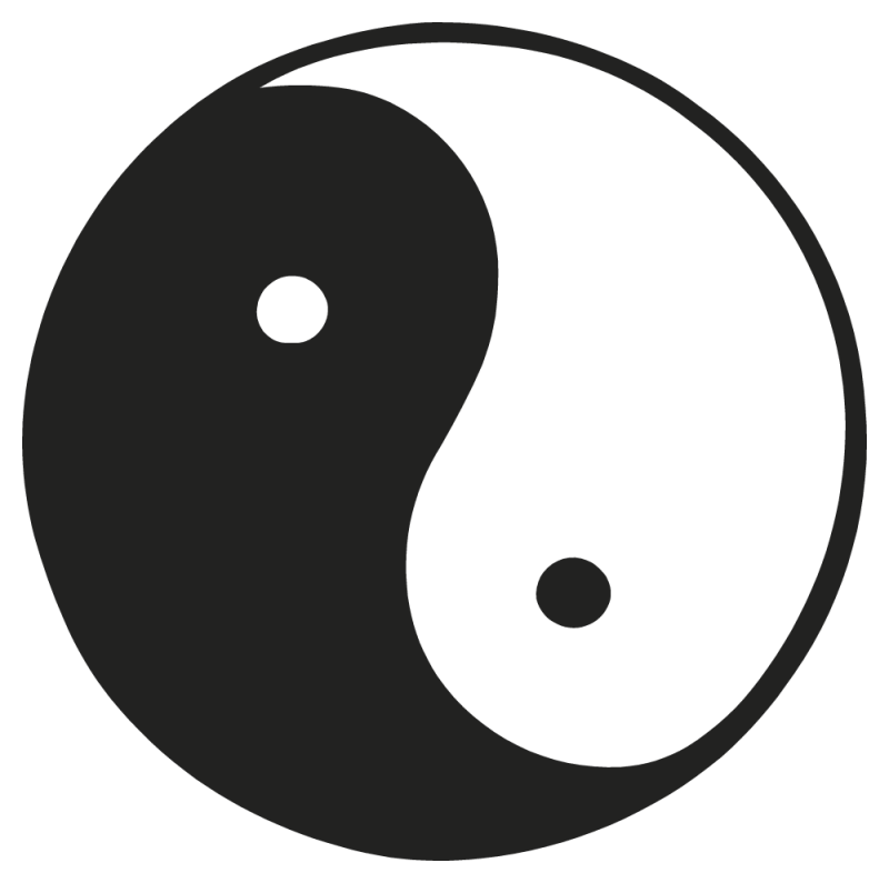ying yang - ref.14 | Autocollants-Stickers