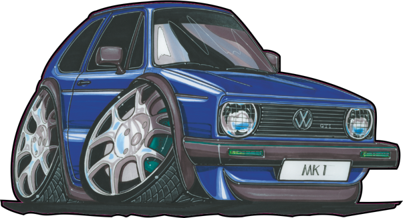 Autocollant 164-Golf MK1 | Autocollants-Stickers