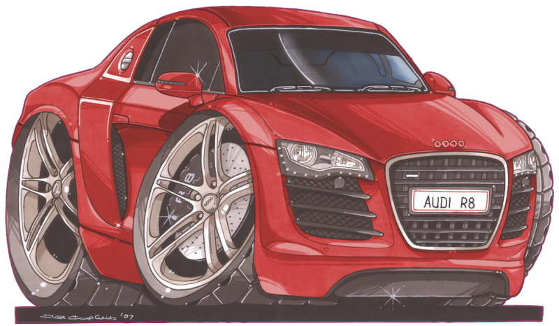 Audi_R8_Red | Autocollants-Stickers