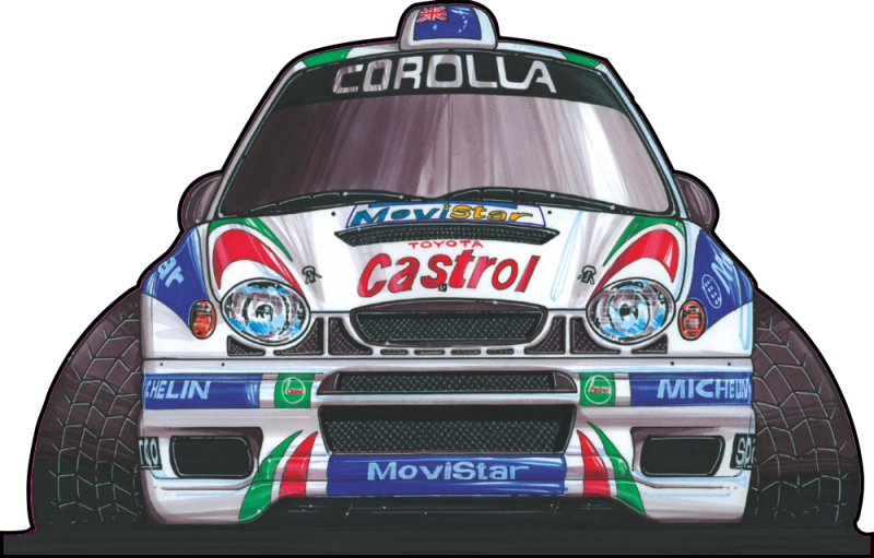 Autocollant 255-Toyota-WRC | Autocollants-Stickers