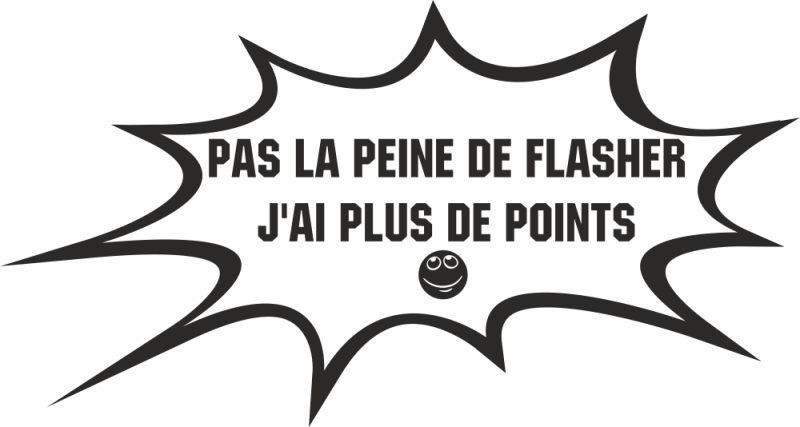 Sticker Humour Plus De Points - ref.12253 | Autocollants-Stickers