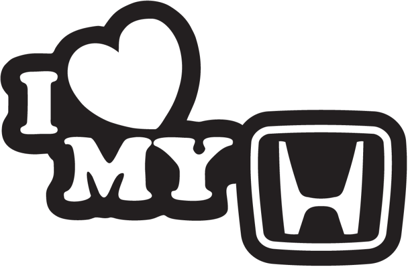 I Love My Honda - ref.7203 | Autocollants-Stickers