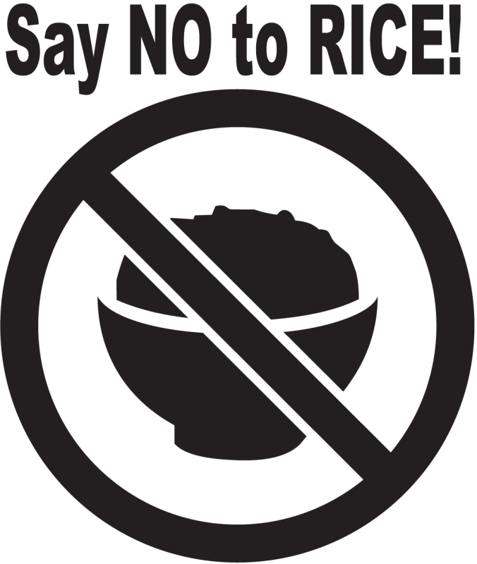 Jdm Say No To Rice! - ref.7876 | Autocollants-Stickers