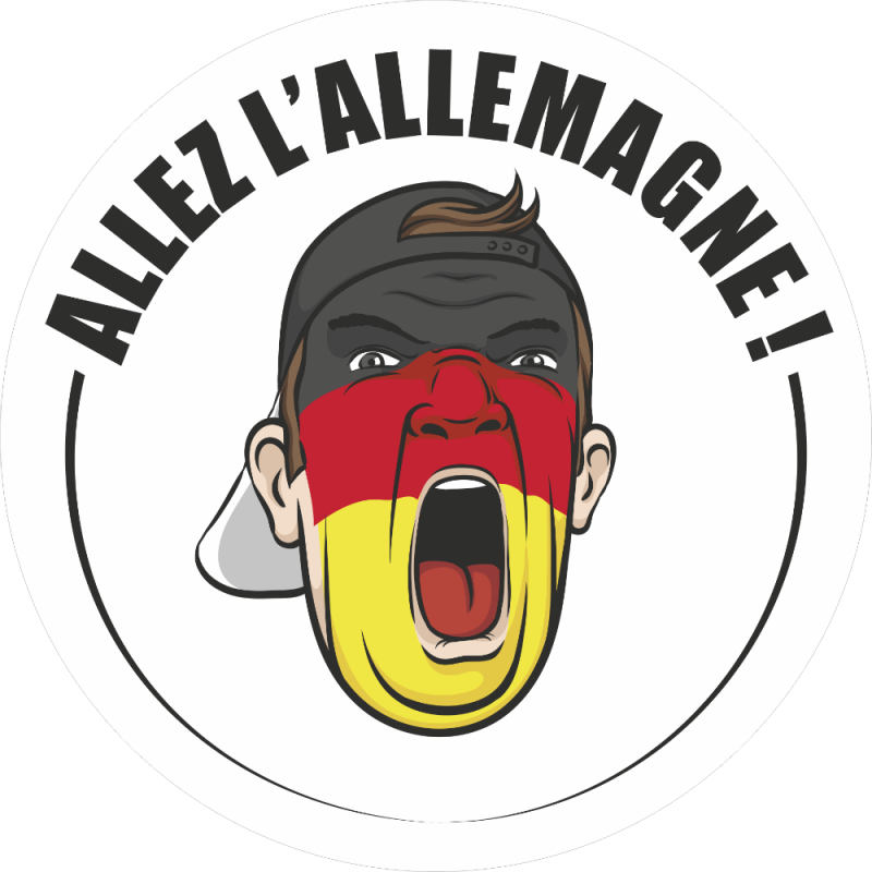 Football Allez Allemagne - ref.d7303 | Autocollants-Stickers