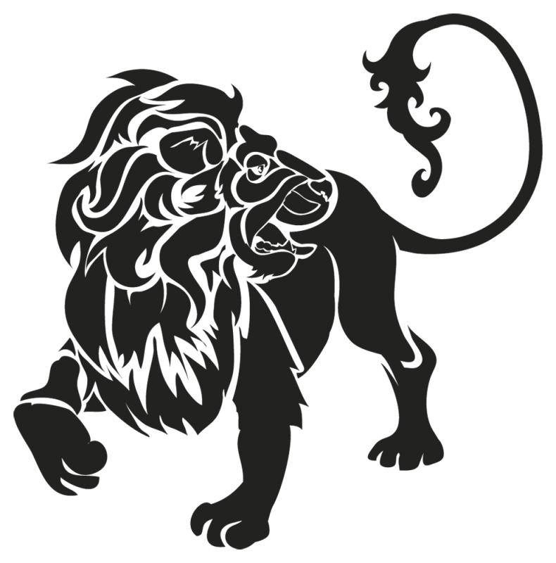 Sticker Signe du Zodiaque Lion | Autocollants-Stickers