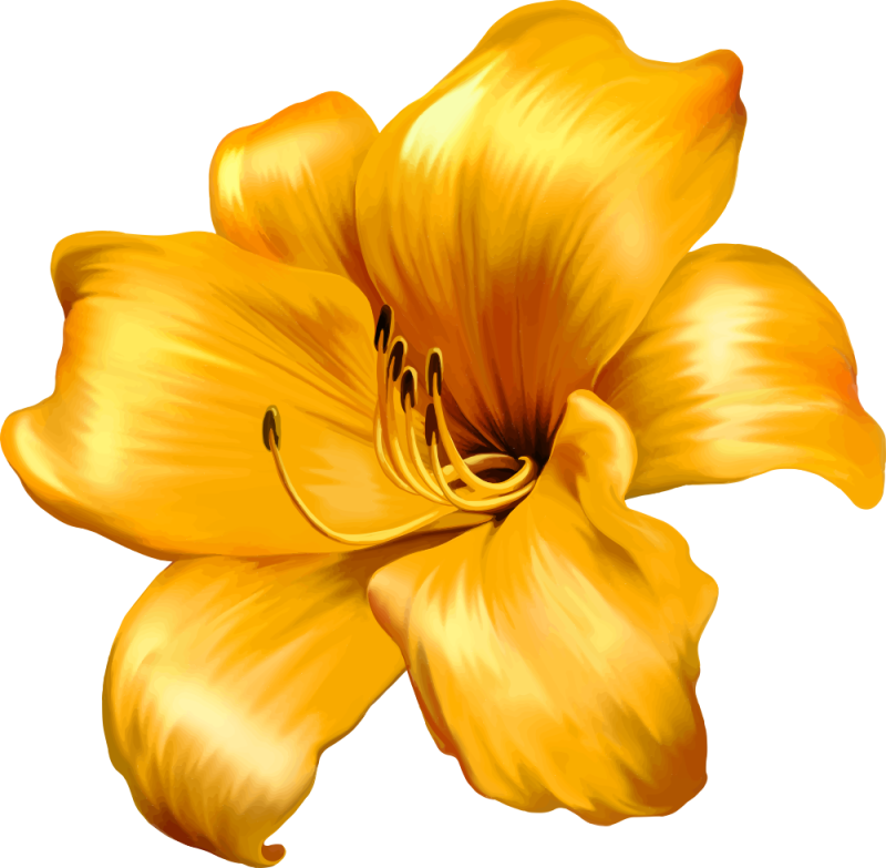 Autocollants Fleur Jaune - ref.d10376 | Autocollants-Stickers