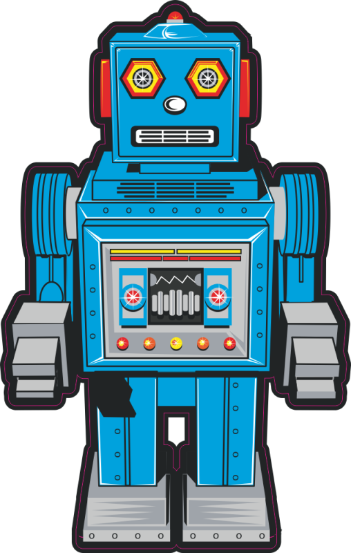 Autocollant Robot | Autocollants-Stickers