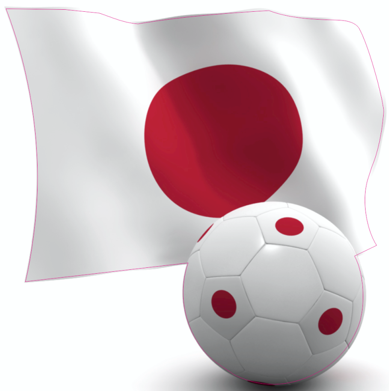 Autocollant Japon foot | Autocollants-Stickers