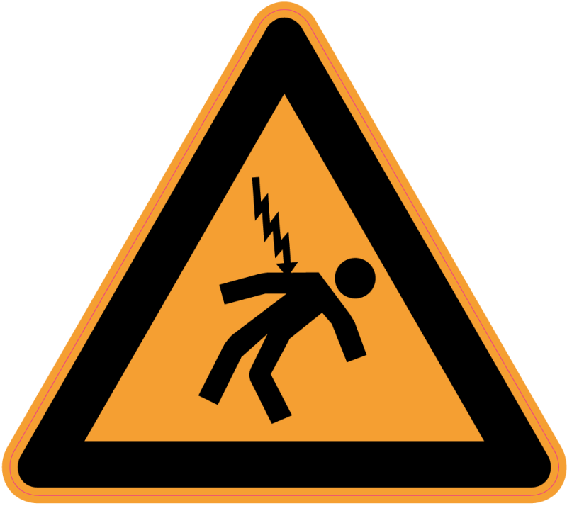 Panneau Danger Risque d'électrisation | Autocollants-Stickers