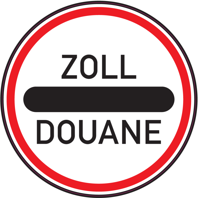 Panneau Douanes | Autocollants-Stickers