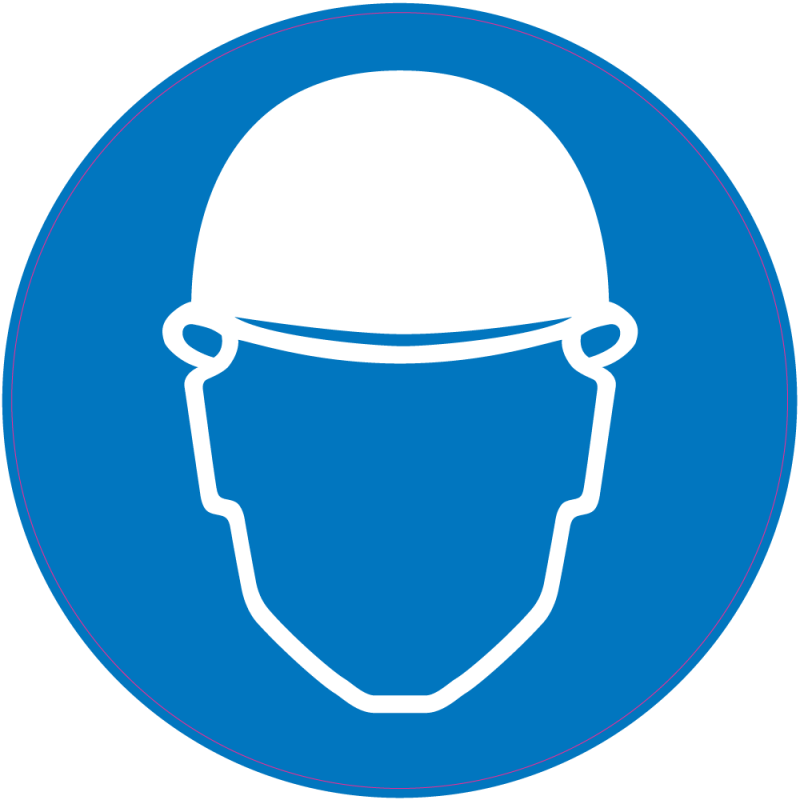 Panneau Obligation Porter casque de sécurité | Autocollants-Stickers