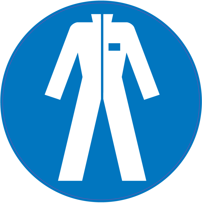 Panneau Obligation Porter combinaison de sécurité | Autocollants-Stickers