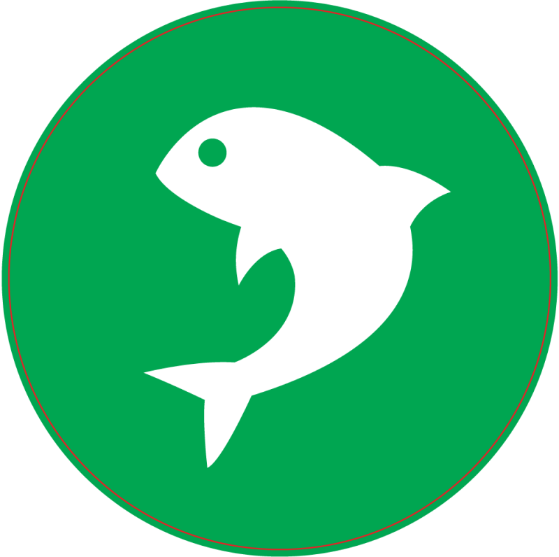 Panneau Vert Poisson | Autocollants-Stickers