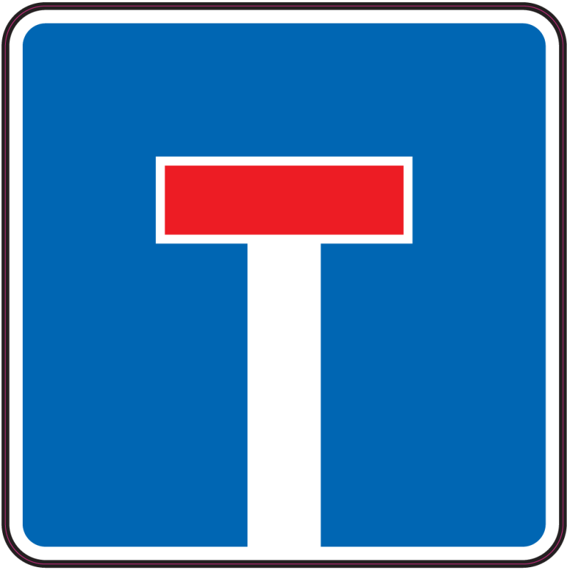 Panneau Indication Impasse | Autocollants-Stickers