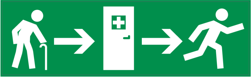 Panneau Indication Infirmerie | Autocollants-Stickers