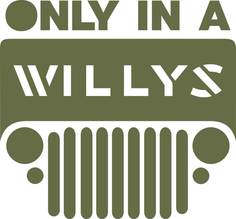 Autocollant Jeep Willys Only - ref.d9056 | Autocollants-Stickers
