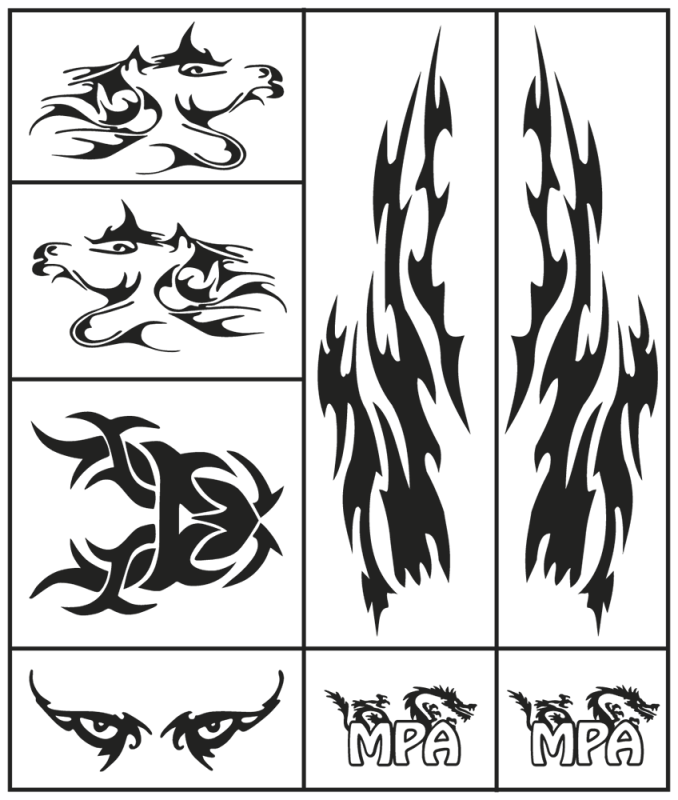 Tribal'kit - ref.k010 | Autocollants-Stickers