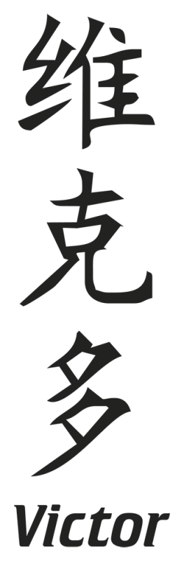 Prenom Chinois Victor - ref.victor-chinois | Autocollants-Stickers