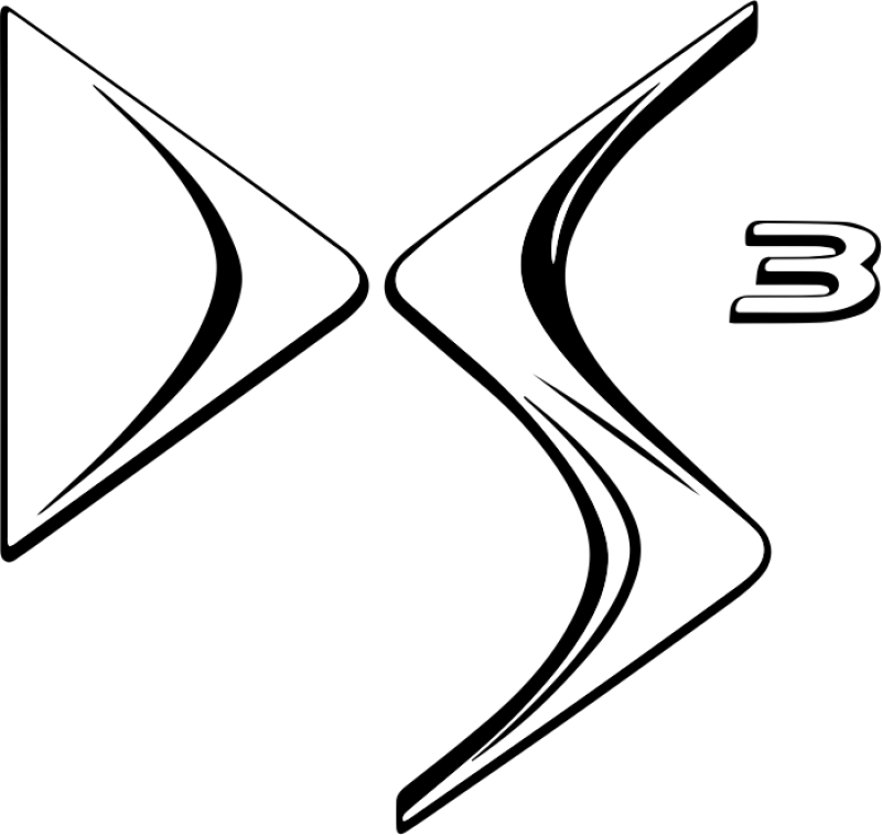 Sticker Ds3 Logo Simple | Autocollants-Stickers