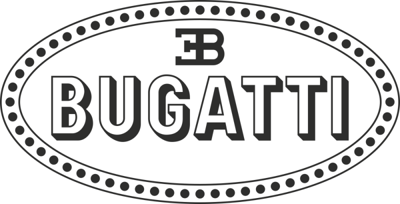 Sticker Bugatti Logo 3 | Autocollants-Stickers
