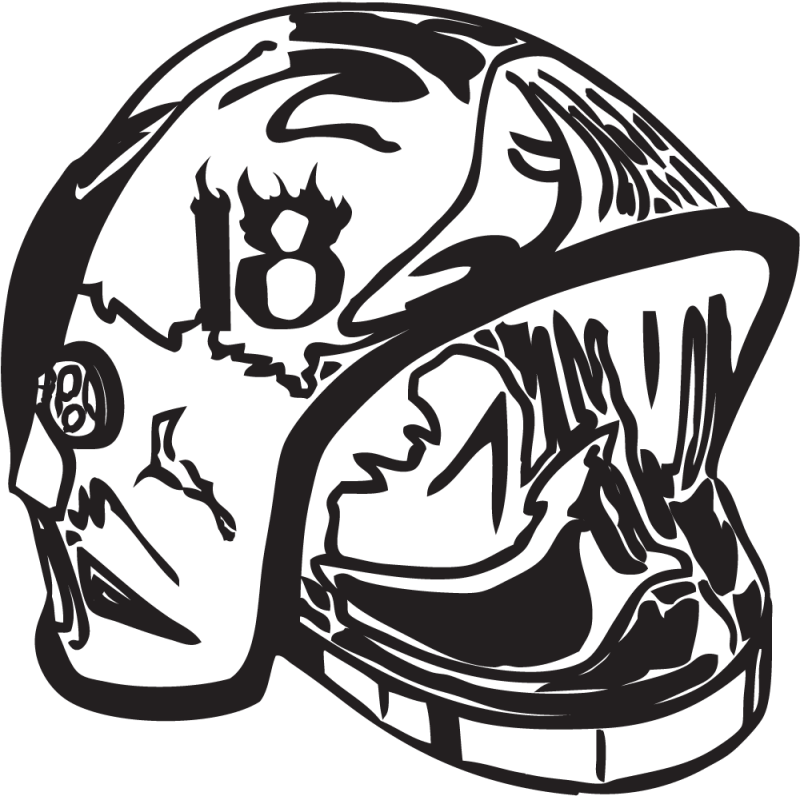 Casque Pompier Logo