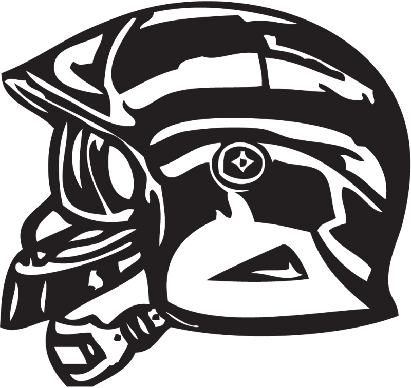 Casque Pompier Logo