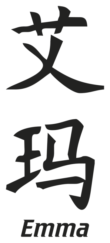 Prenom Chinois Emma | Autocollants-Stickers